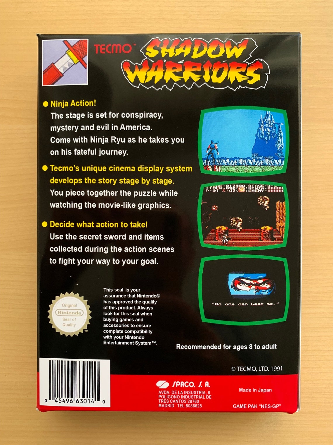 NES Replacement Box Shadow Warriors NO GAME Included - Etsy