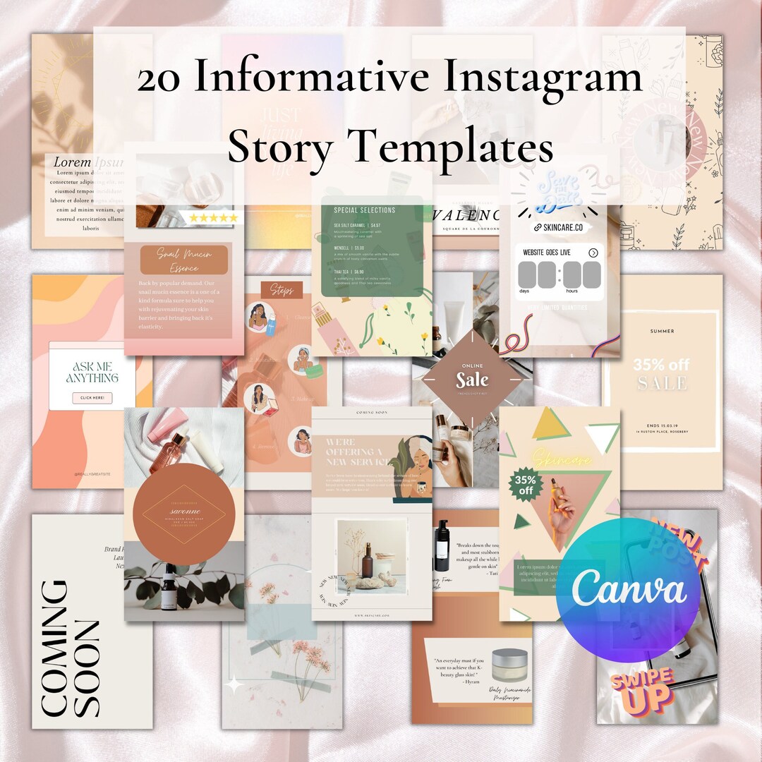 IG Informative Story Template, Digital Instagram Template, IG Reel ...