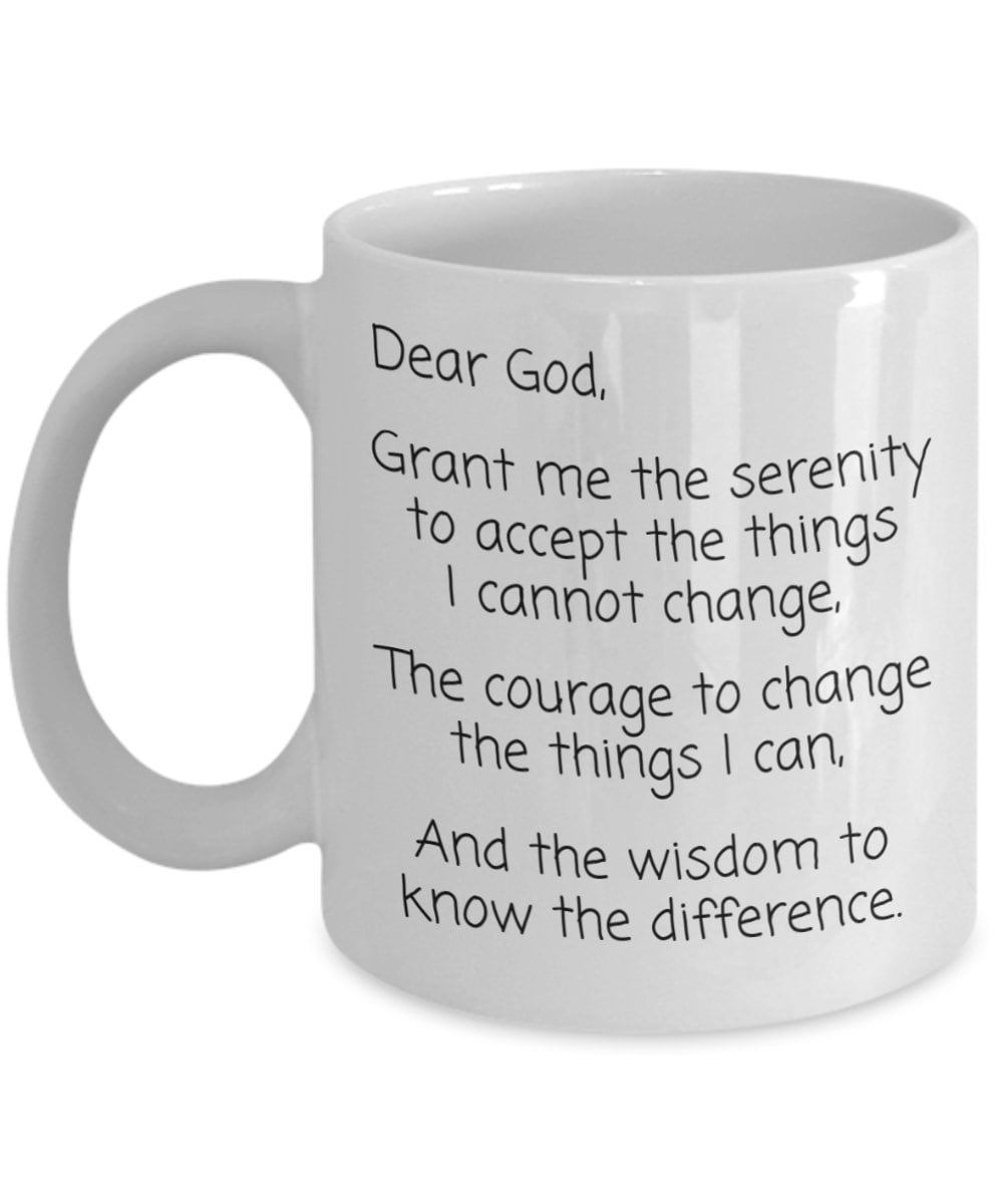 Serenity Prayer Mug, Serenity Prayer Coffee Mug, Prayer Mug, Religious ...