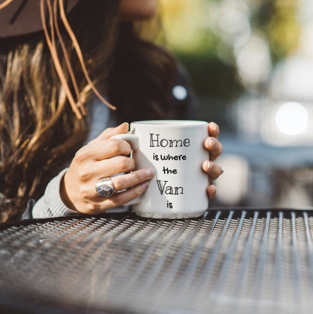 Van Life Mug, Road Trip Mug, Van Coffee Mug, Cross Country Travel Mug ...