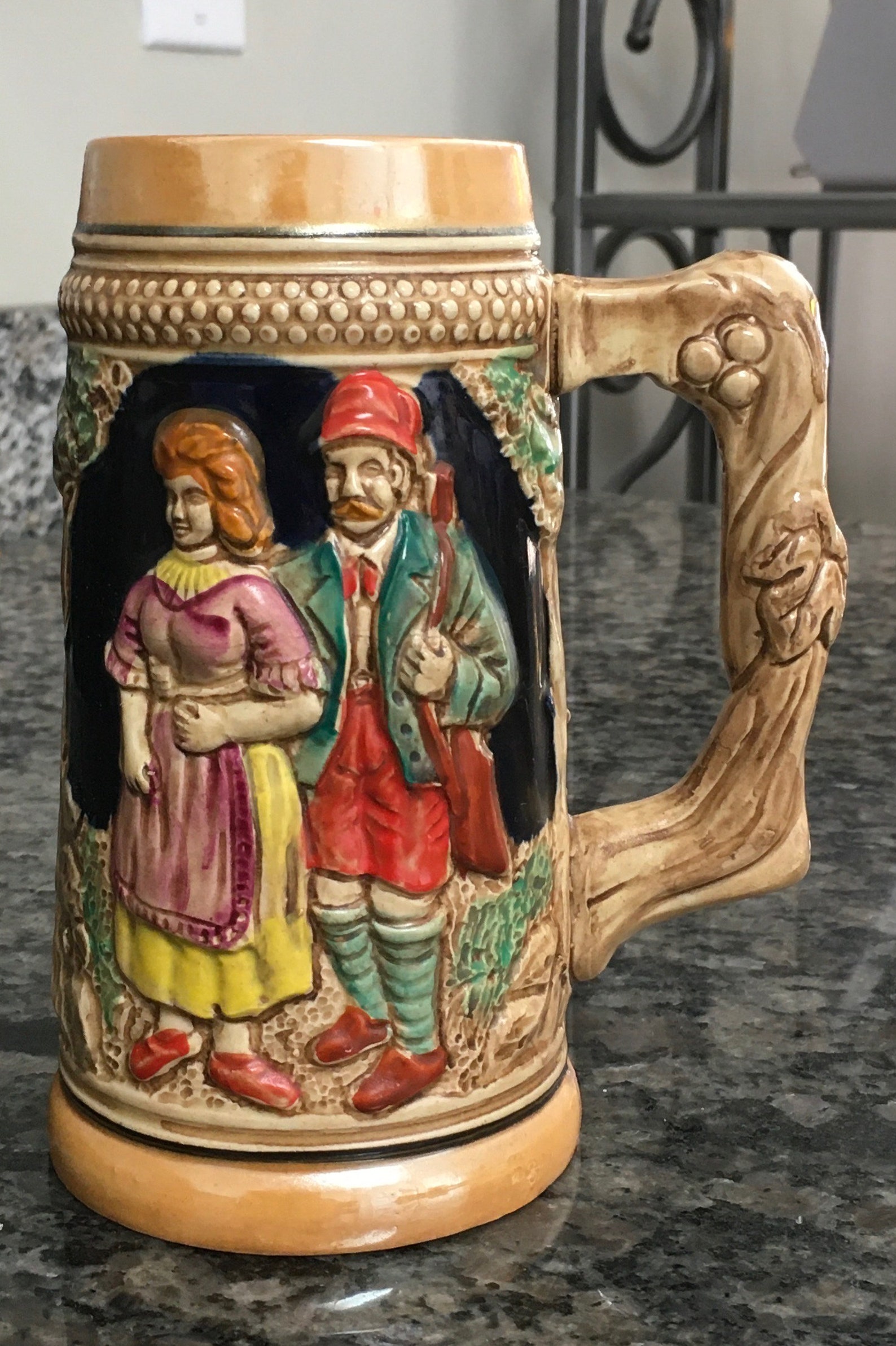 Beer Stein Mug 1960s German Style Ceramic Made in Japan 7 Inches Tall ...