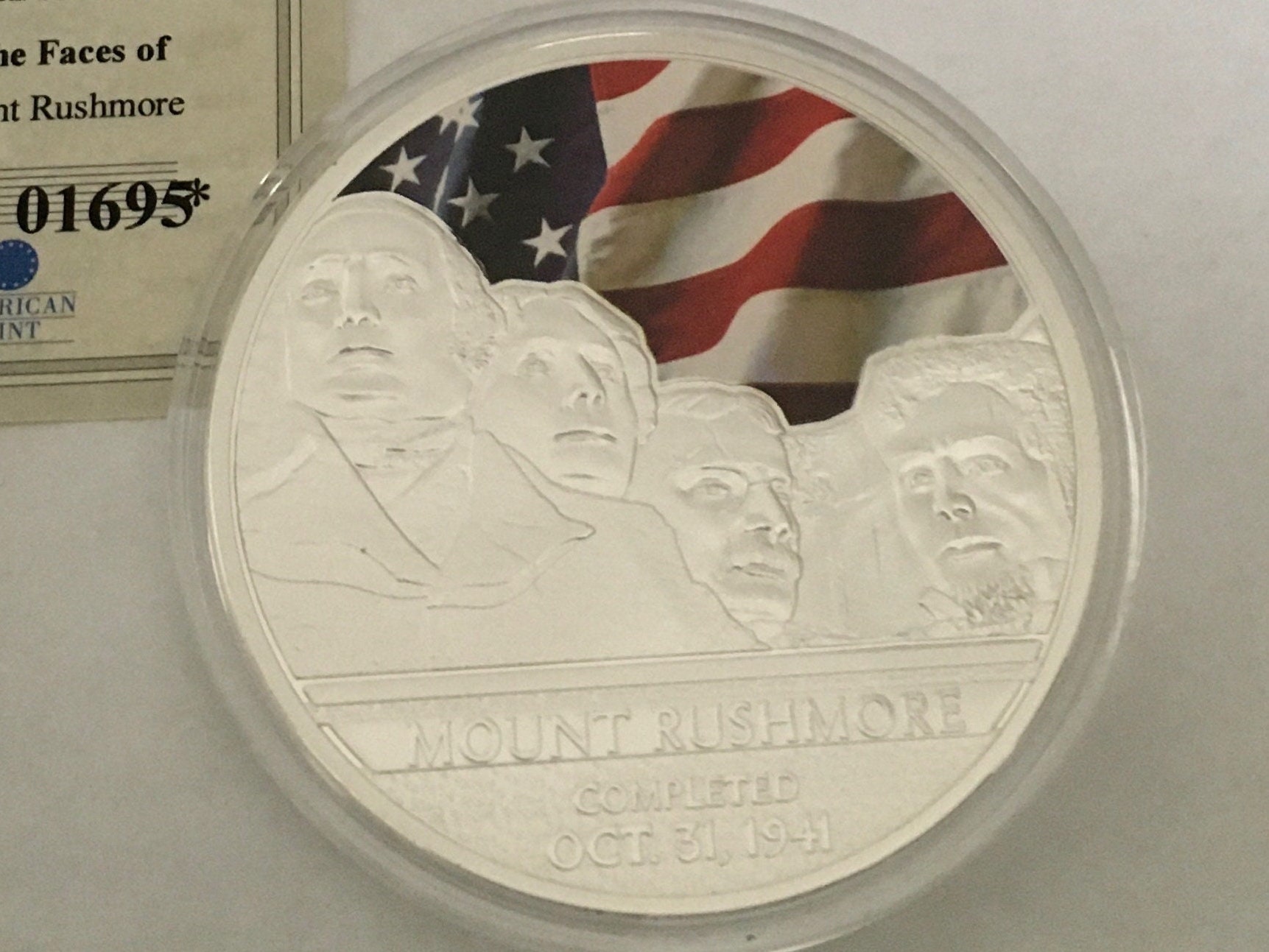 George Washington Mount Rushmore Coin Proof American Mint - Etsy
