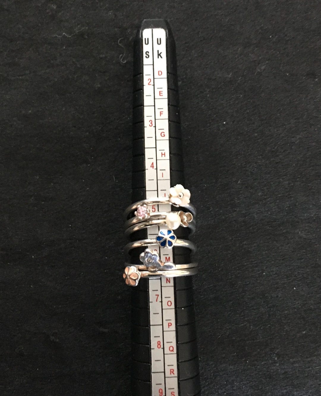 Pandora Stacking Rings Size Seven (set of Six Total Rings) Vintage - Etsy