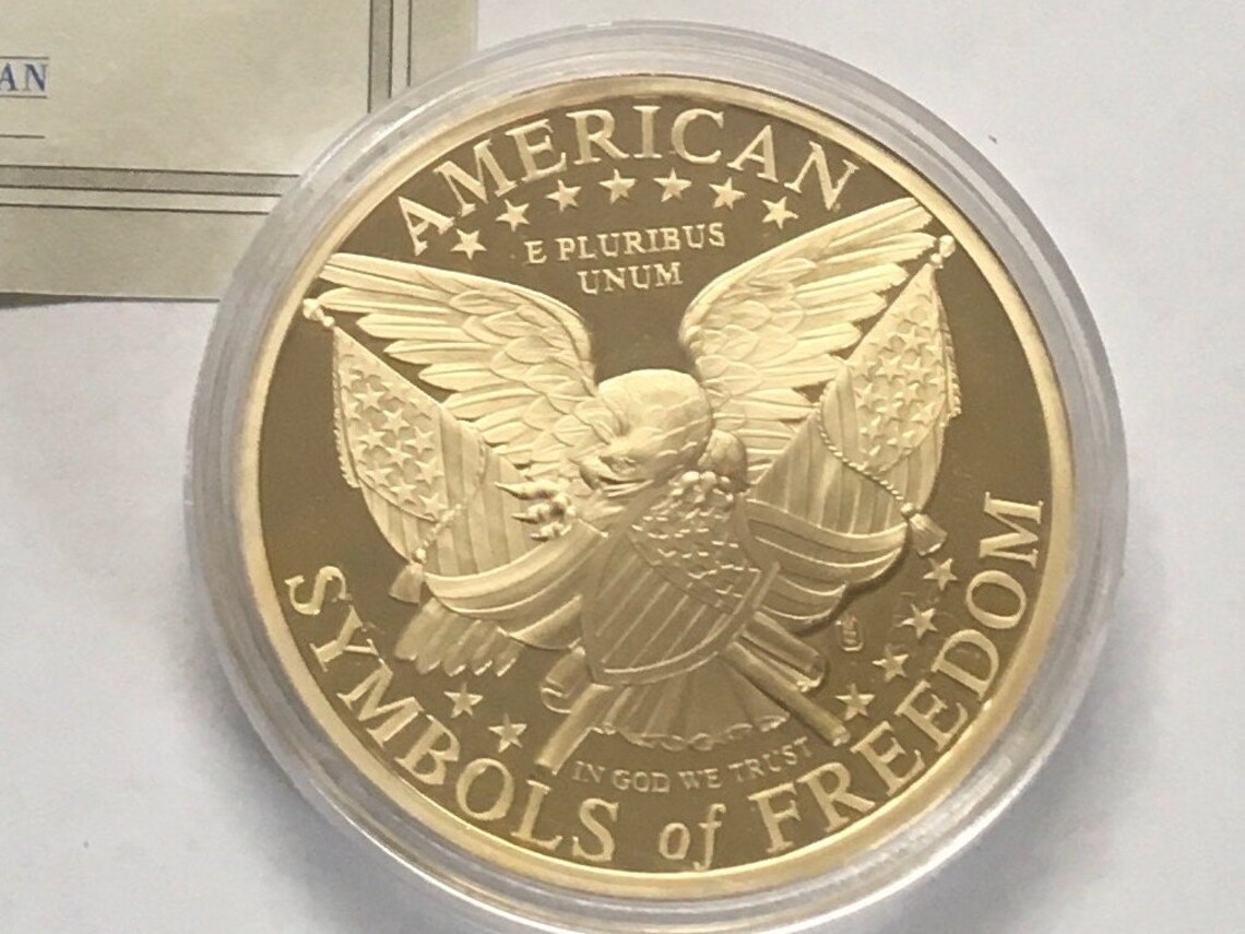 Statue of Liberty American Symbols of Freedom Proof American Mint Coin ...