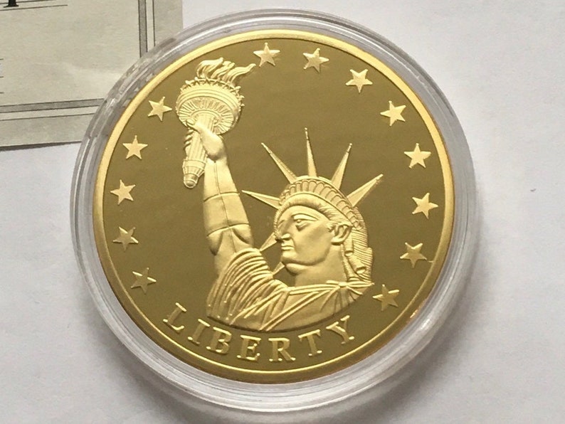 Statue of Liberty Symbols of Freedom American Mint Coin - Etsy