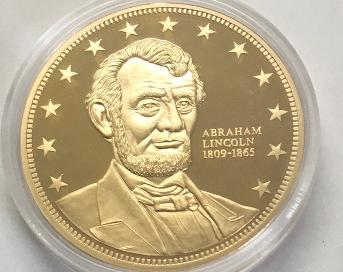 Abraham Lincoln Commerative Gold Coin Civil War Sesquicentennial ...