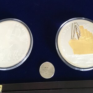 Titanic Tribute Set Complete Collection Pad Print or Spot Gold Coins ...