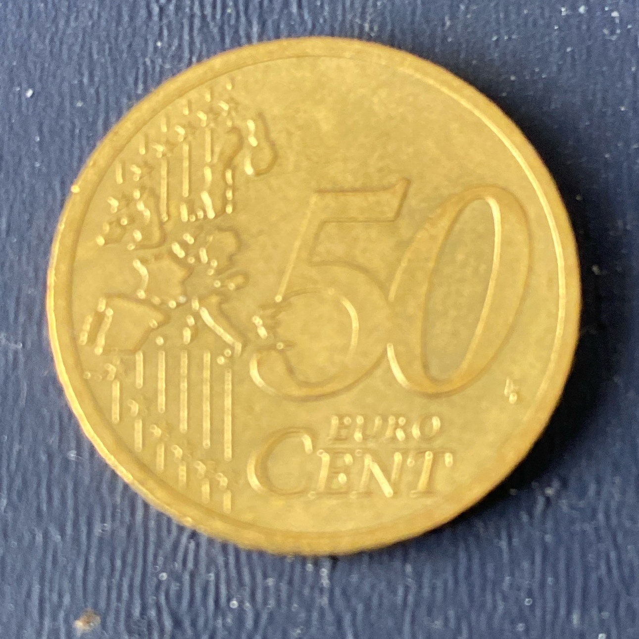 2002 German 50 Cent Euro Coin Rare Building Obverse - Etsy