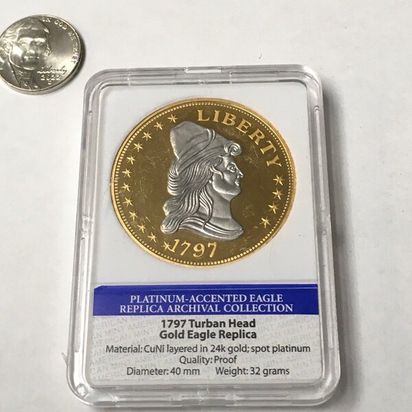 Replica Gold Eagle Coin - Etsy