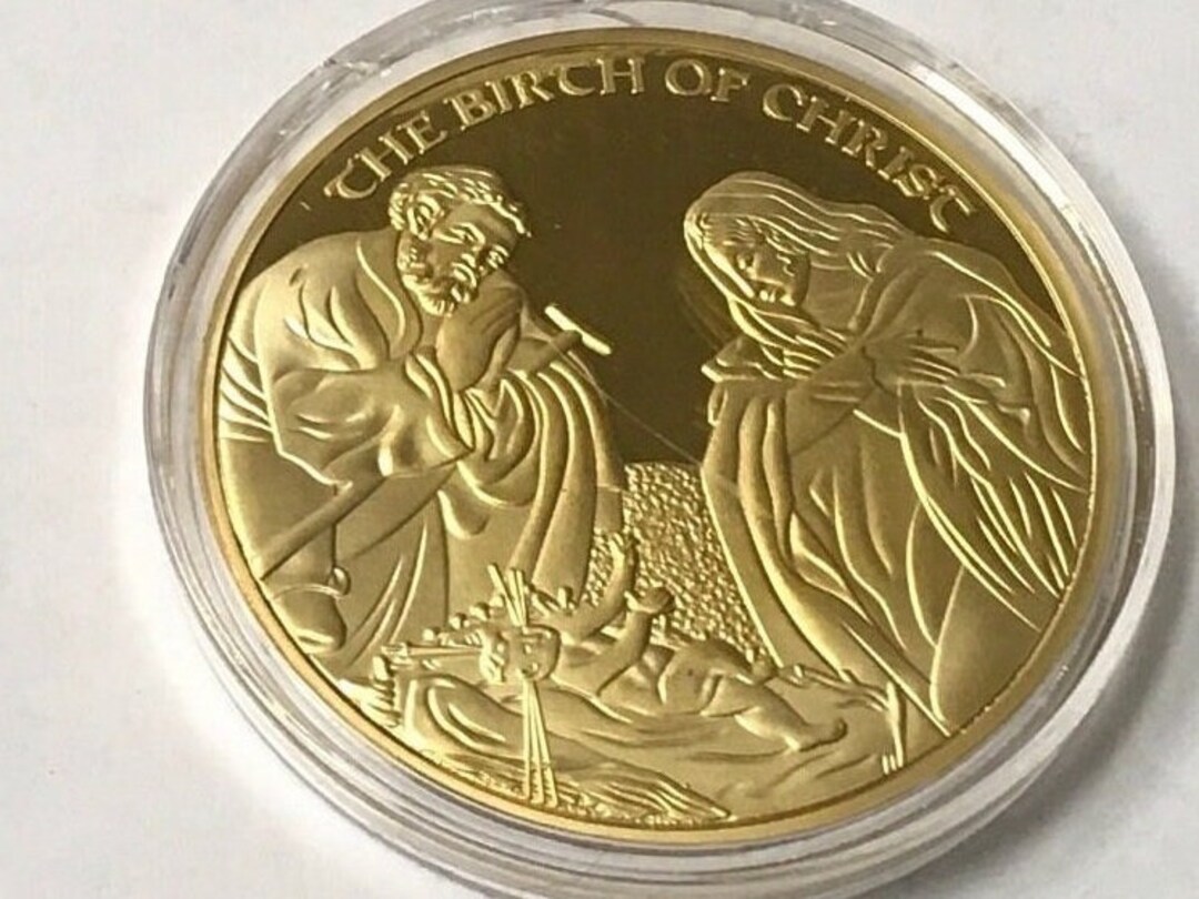 Birth of Jesus Nativity Gift of Christmas American Mint With Crystal ...