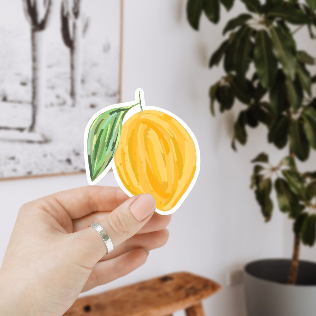 Cute Lemon Sticker | Waterproof Sticker | Trendy Lemon Sticker for ...
