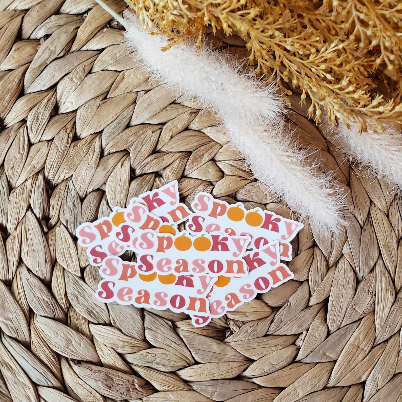 Cute Spooky Season Halloween Sticker | Spooky Season | Pumpkin Sticker ...