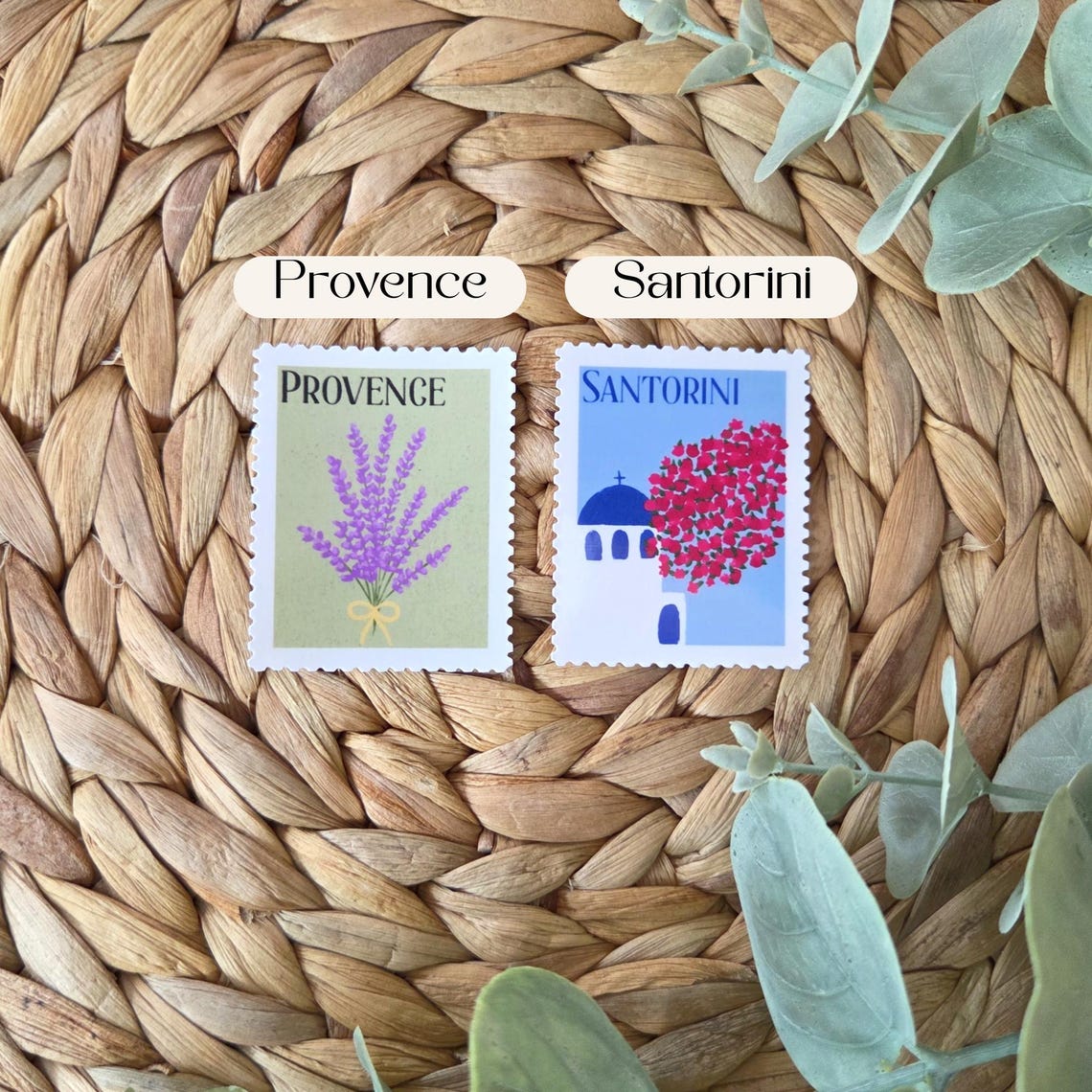 Stamp Waterproof Stickers | Cute Glossy Stamp Stickers | Laptop ...