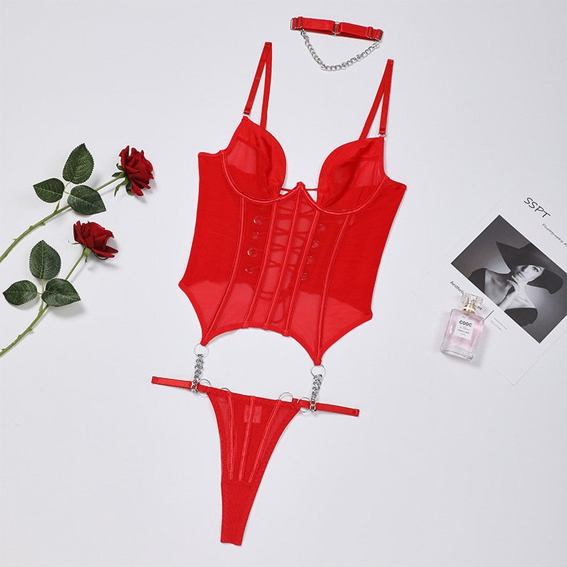 Courtney's Super Hot Lingerie Set - Etsy Norway