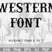Western Font Svg, Cowboy Font Svg, Rodeo Font Svg, Silhouette, Font Svg ...