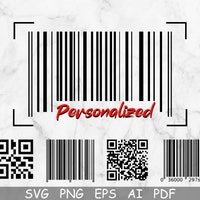 BARCODE LABEL SVG, Barcode svg, Bar code svg, Bar code cut file, Digital Download, svg, png Nur ...