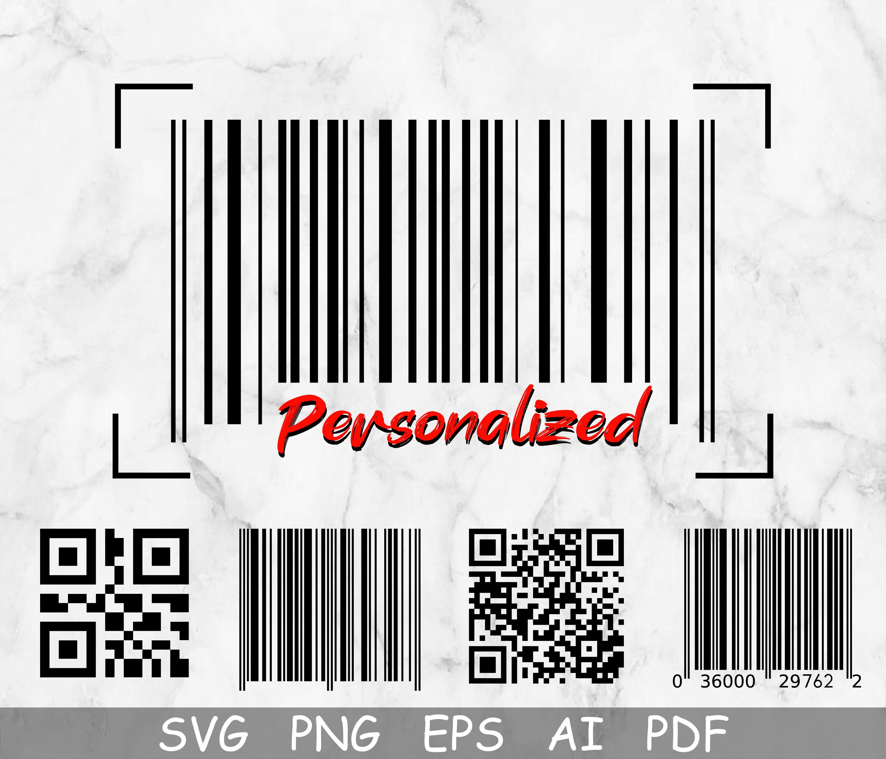 Barcode Svg, Barcode Vector File Silhouette, Cut File for Cricut ...