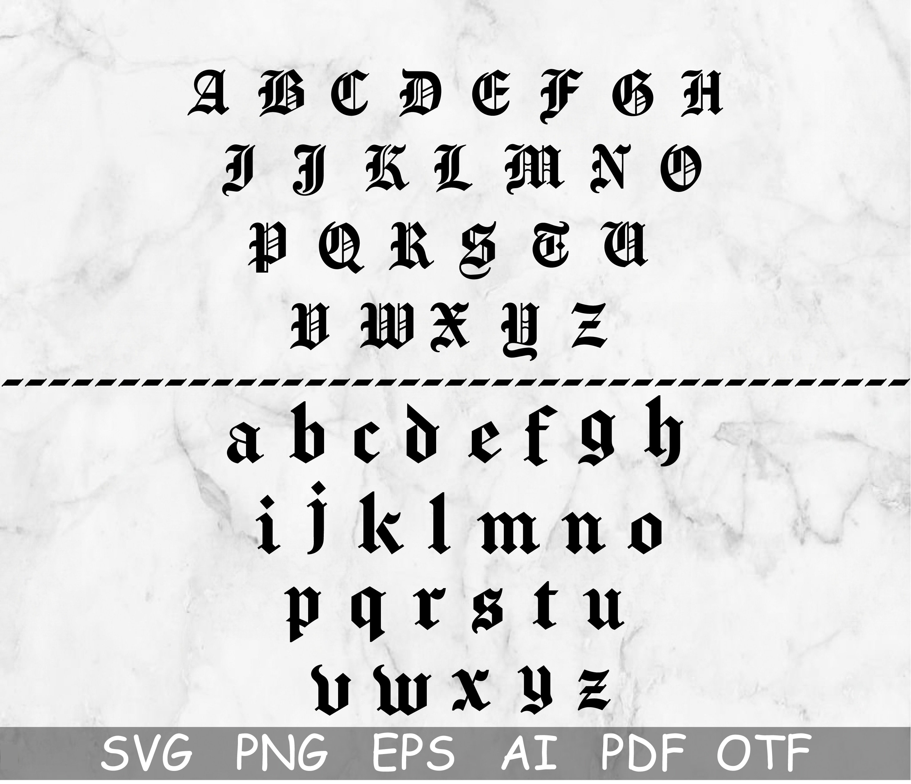 OLD ENGLISH FONT Svg Old English Alphabet Svg Old English - Etsy Canada