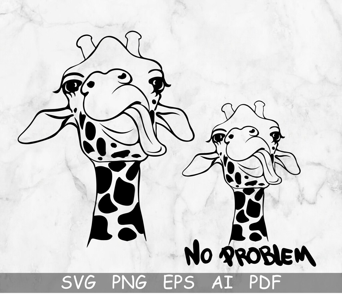 Giraffe Svg Giraffe Face Svg Fun Giraffe Svg Baby Giraffe - Etsy