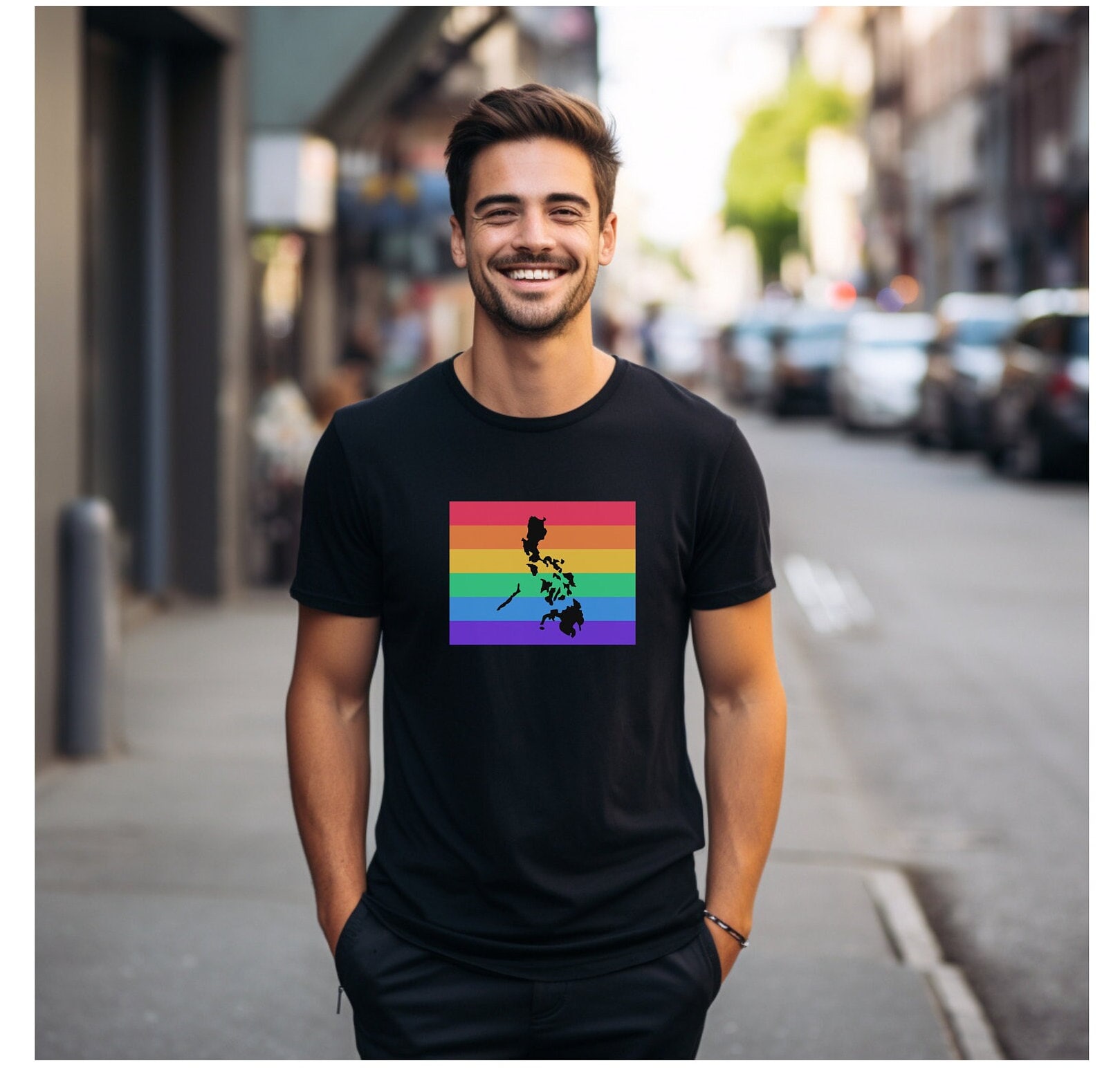 LGBTQ Pride Philippine Map Unisex Shirt - Etsy