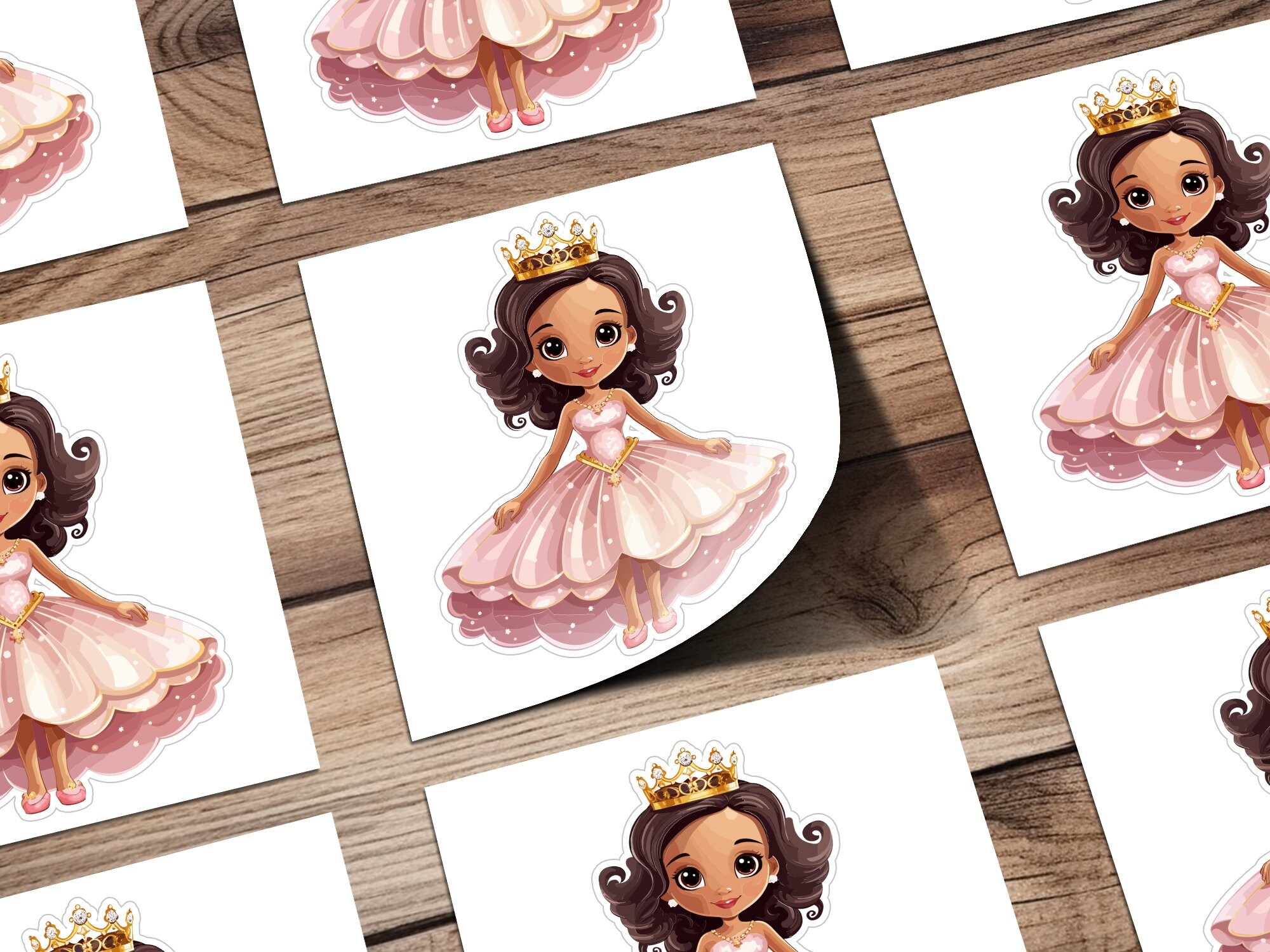 Cartoon Princess SVG PNG EPS Png Vector Graphics Stickers - Etsy
