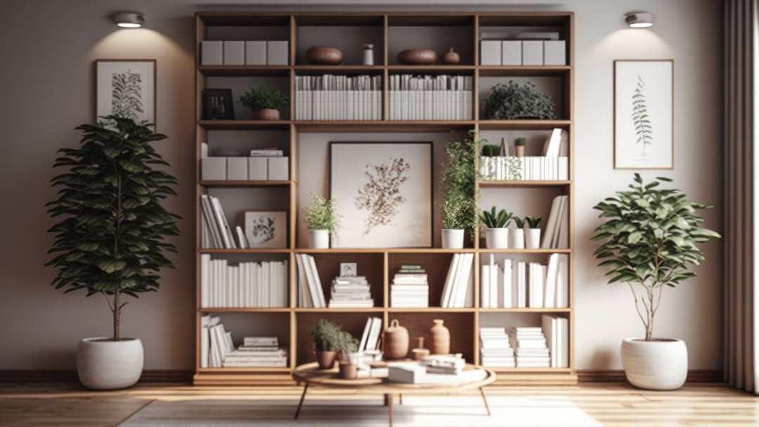 Modern Shelving Zoom Background | Twitch Background | Virtual ...