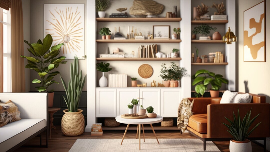 Bookcase Zoom Background | Twitch Background | Virtual Background ...