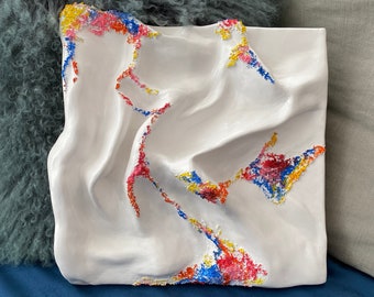 Minimalist Clay on Canvas, Wall Art, 3D Art, Decorer, Canvas Wall Art ...