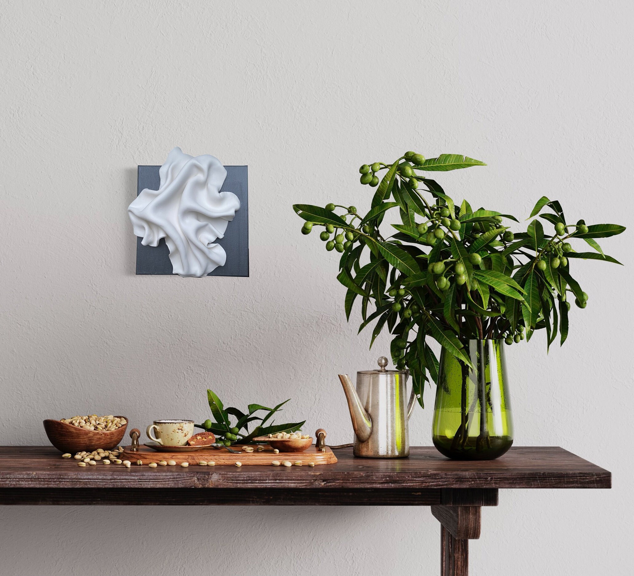 Minimalist Clay on Canvas, Wall Art, 3D Art, Decorer, Canvas Wall Art ...