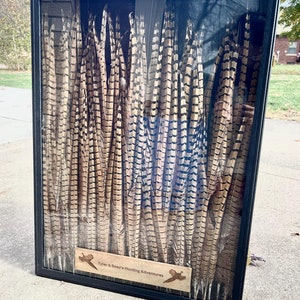 Hunting Keepsake, Shadow Box, Gift for Him, Pheasant Hunting, Bird Dog ...