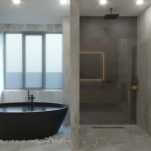 Bathroom Interior Design, Bathroom 3D Rendering, 3D Architectural Rendering, Realistic ...