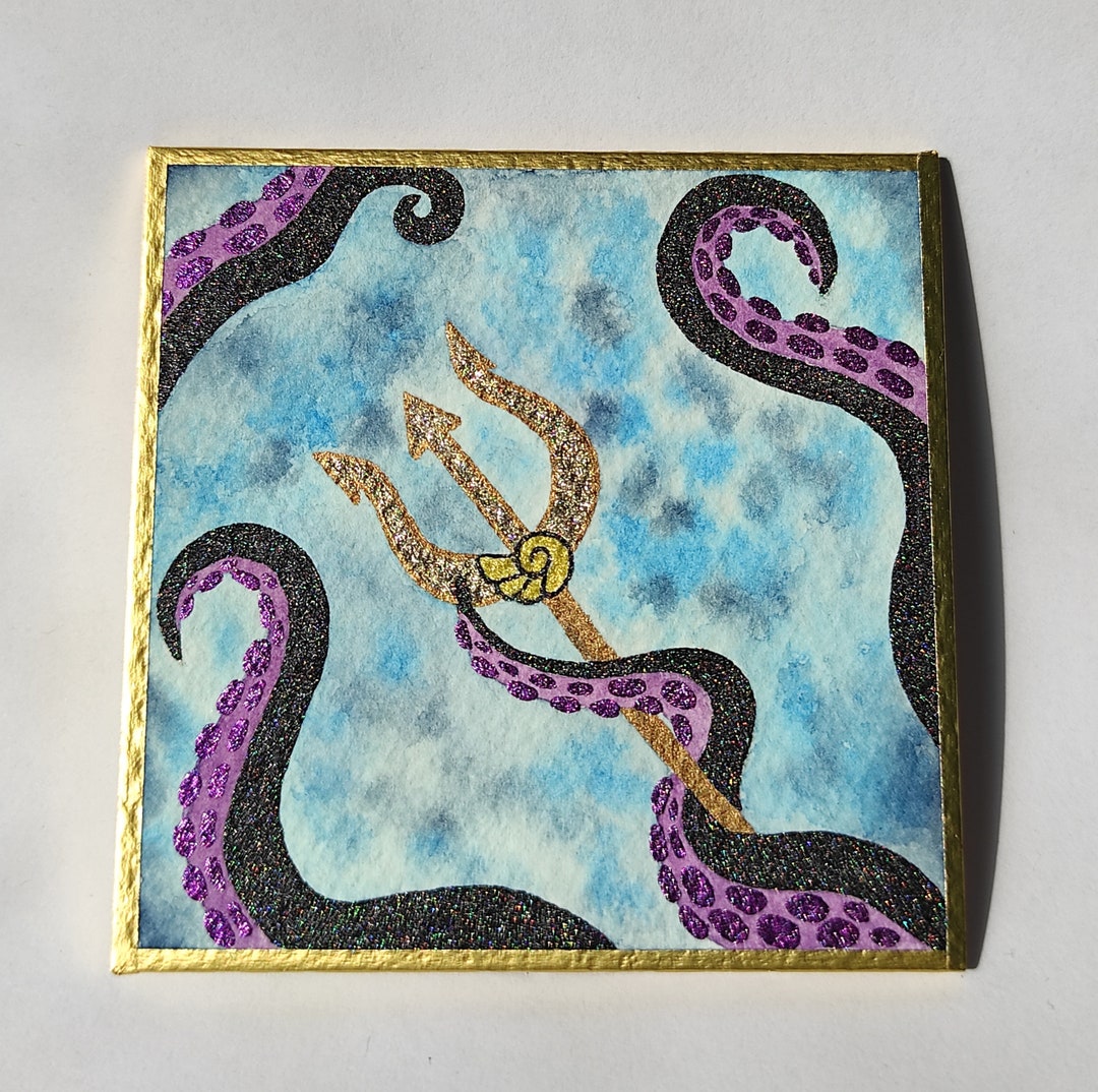 ORIGINAL Ursula Watercolor, Disney Villain Painting, the Little Mermaid ...