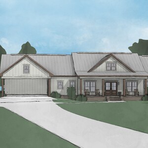 Farmhouse House Plan, Nile Design, 2200heated Sq. Ft., 3 Bedroom, 3 ...