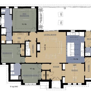 French Country House Plan, St. Marie Design, 3 Bedroom (PDF) - Etsy