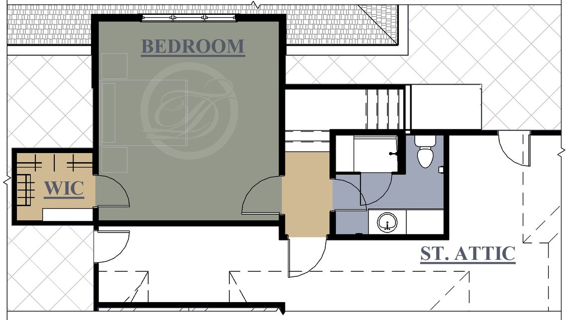 French Country House Plan, Corinth Design, 2740 Sq Ft (PDF) - Etsy