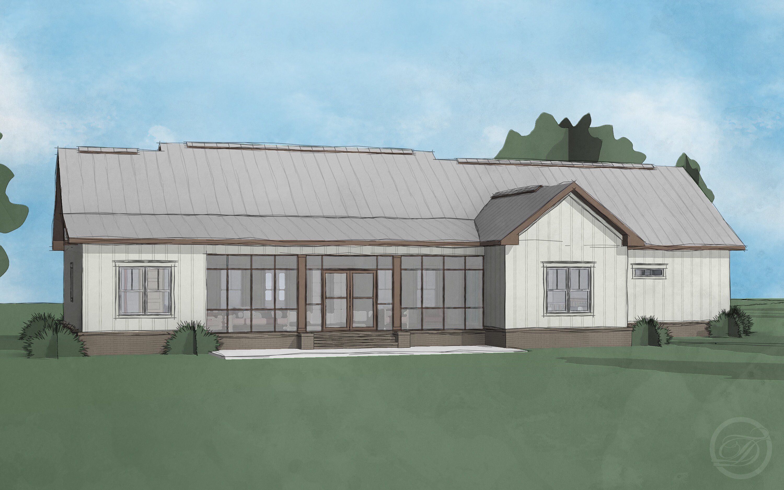 Farmhouse House Plan, Nile Design, 2200heated Sq. Ft., 3 Bedroom, 3 ...