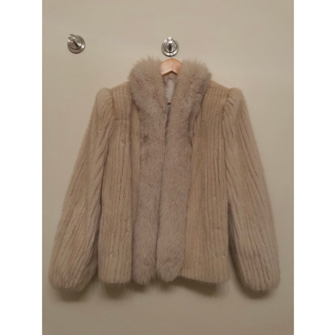 80s Fox Fur Coat - Etsy