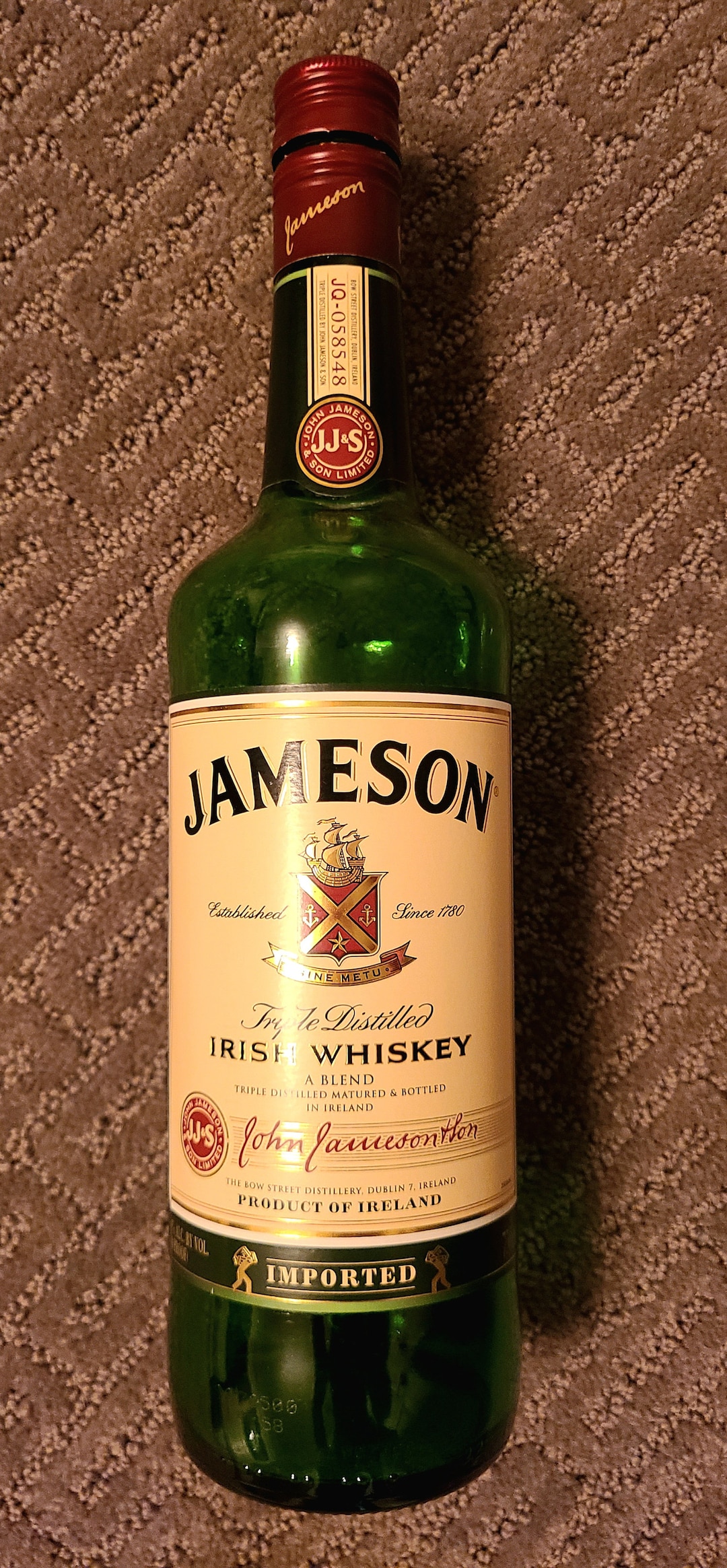 Jameson Whiskey Bottle - 750ml - Etsy