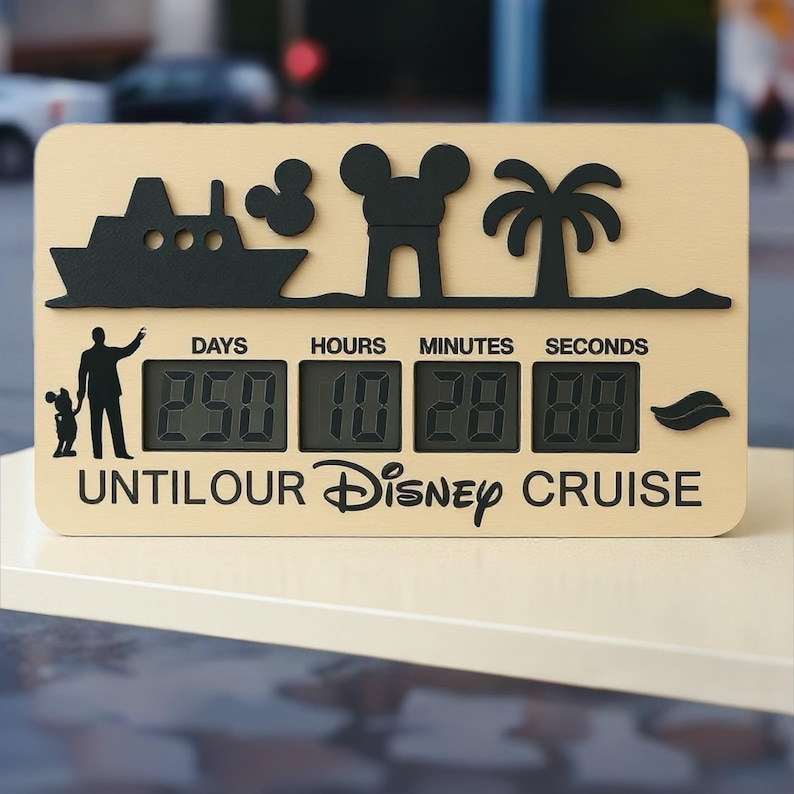 Disney Cruise Countdown Clock | Digital Trip Timer | Magnetic or ...