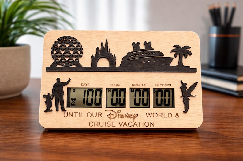 Disney World & Cruise Countdown Clock | Personalized Family Vacation ...