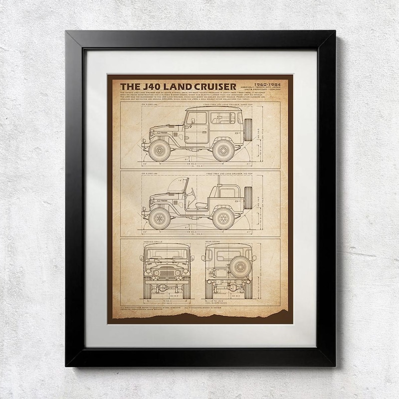 Land Cruiser Drawing - Etsy Australia