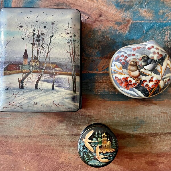 Russian Lacquer Boxes - Etsy