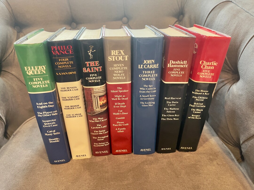 Vintage Crime Mystery Novels Philo Vance Ellery Queen John Lecarre Rex ...