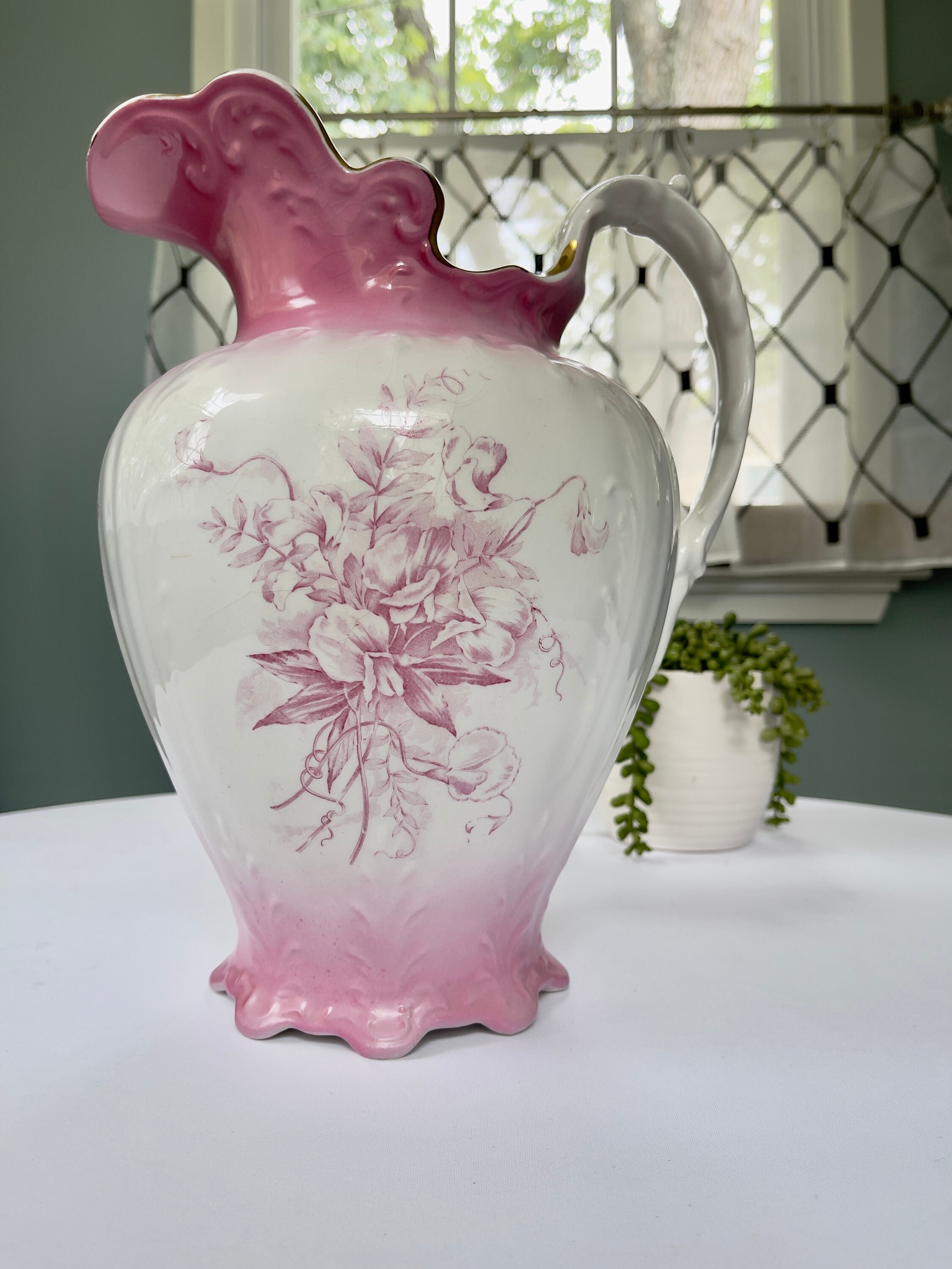 Smith Phillips Semi-porcelain Antique Wash Pitcher - Etsy