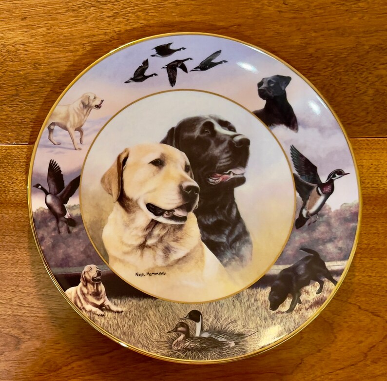 Set of 8 Labrador Dog Franklin Mint Collectors Plates by Royal Daulton ...