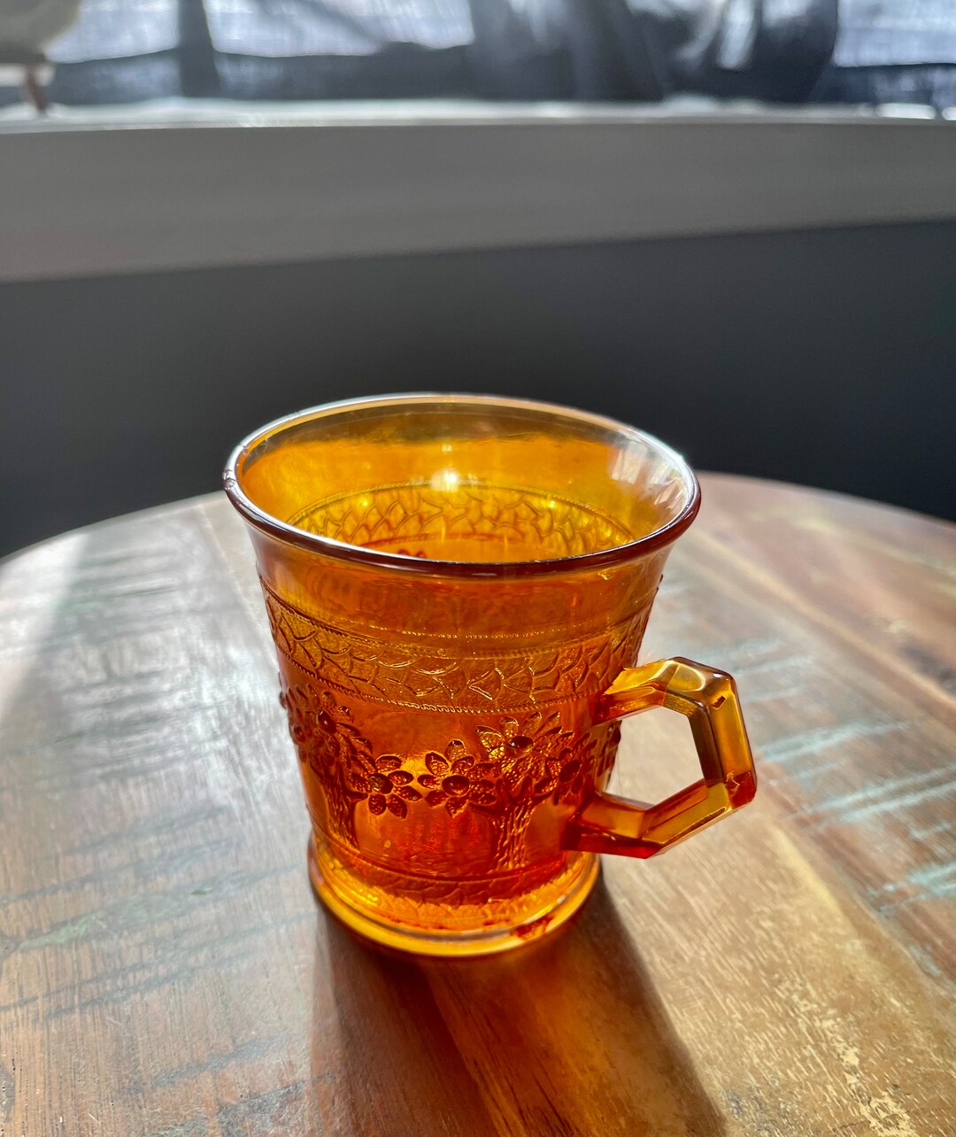 Antique Fenton Carnival Glass orange Tree Marigold Mug - Etsy