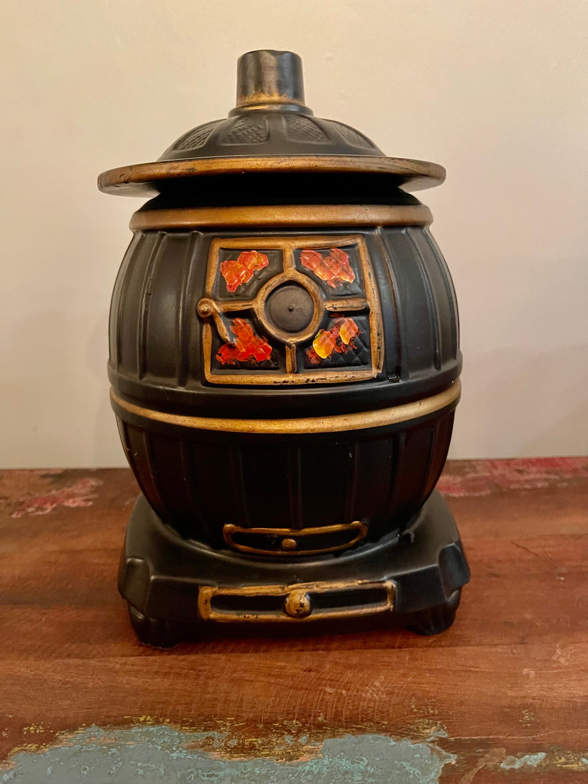 Mccoy Pot Bellied Stove Cookie Jar - Etsy