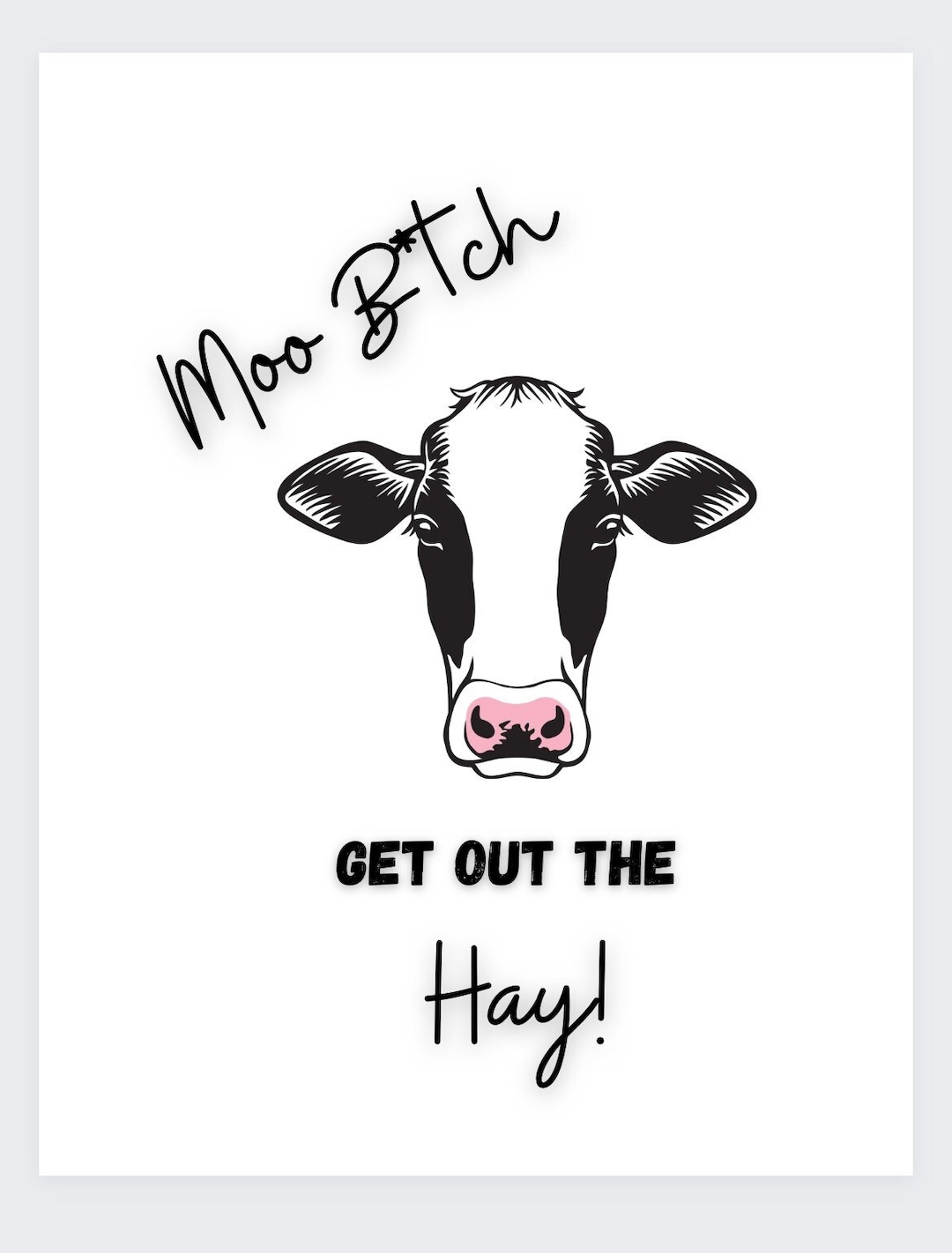 Funny Cow Svg Censored Cow Svg Cow Quote Svg Funny Cow Svg - Etsy