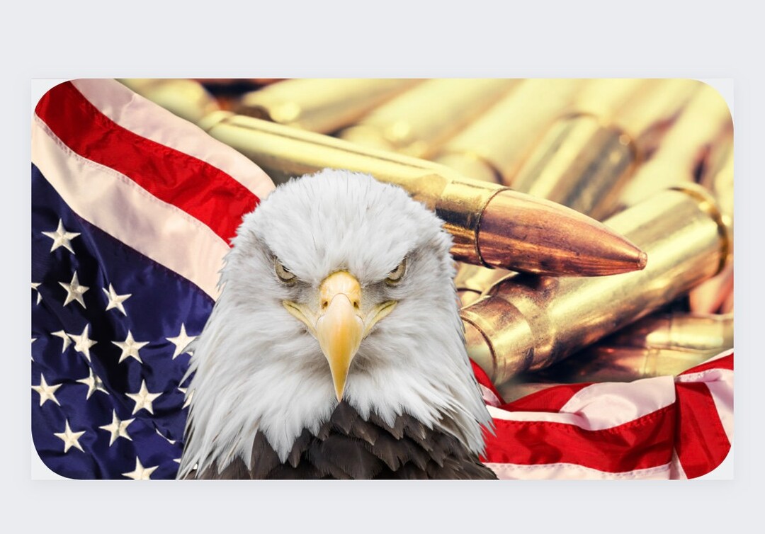 Patriotic Eagle and Bullets Printable Png American Flag Tumbler Print ...