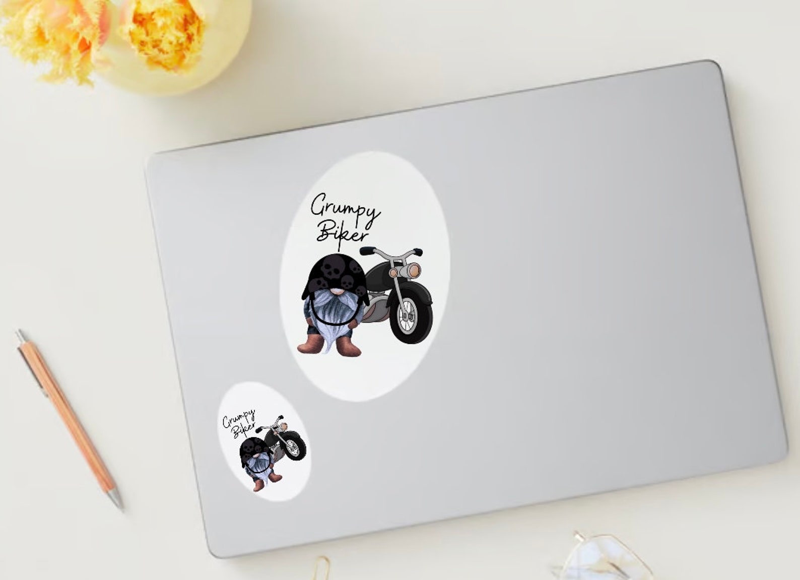 Funny Grumpy Biker Gnome Printable Svg File Funny Biker Printable Funny ...